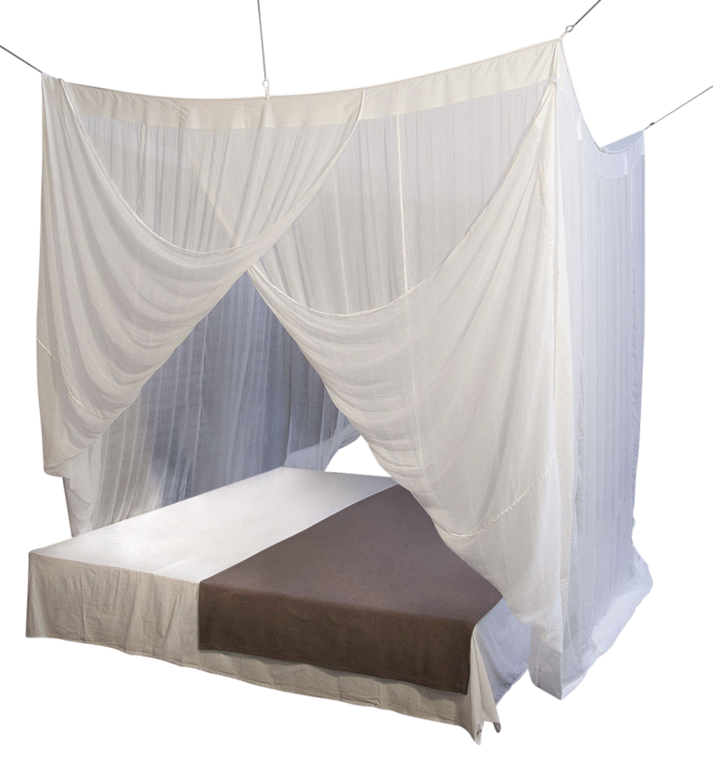 Deconet Moskitonetz aus Baumwolle - Classic Med L - L210 x B160cm WHITE ...