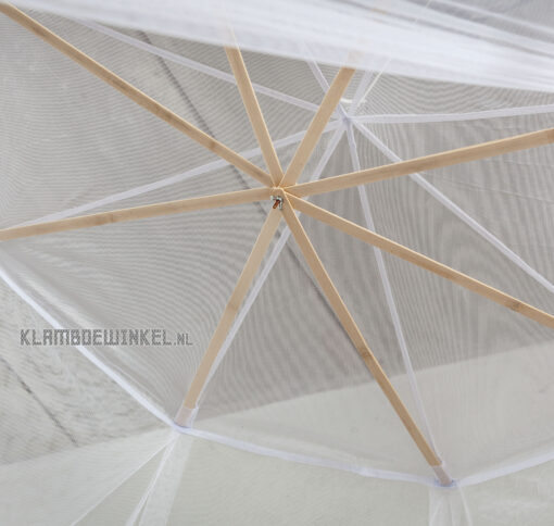 Deconet Klamboe - SPIDER - frame 100cm/ 1400cm Omtrek - WIT - 2pers ...